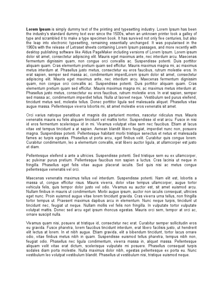 Lorem Ipsum Is Simply Dummy Text of The Printing and Typesetting ...