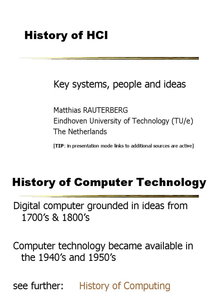 HCI History | Download Free PDF | Macintosh | Virtual Reality