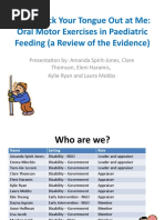 Oro Motor Evaluation for Children | PDF | Tongue | Mouth