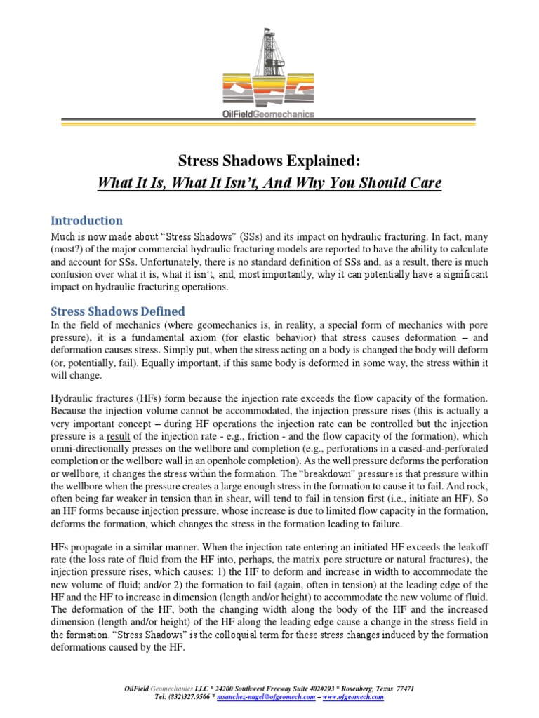 Stress Shadows Explained PDF | PDF | High Frequency | Stress (Mechanics)