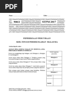 Contoh Soalan Abk STPM Pengajian Am Sem 3 | PDF