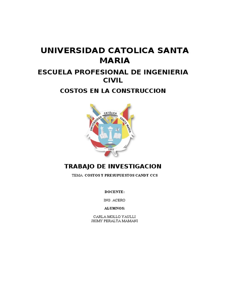 CANDY | PDF | Presupuesto | Programa de computadora