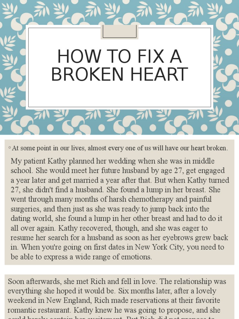 Howtofixa Broken Heart | PDF | Broken Heart | Grief