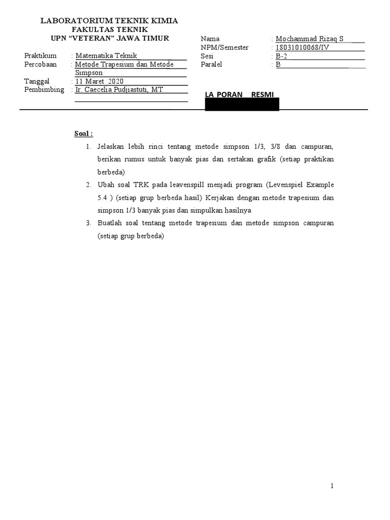 Lapres Modul 6 Rev | PDF