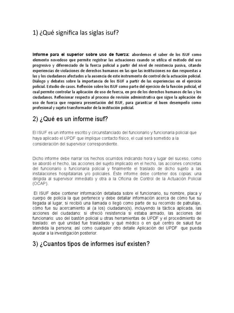 Trabajo Isuf Ufpm PDF Polic a Bienestar