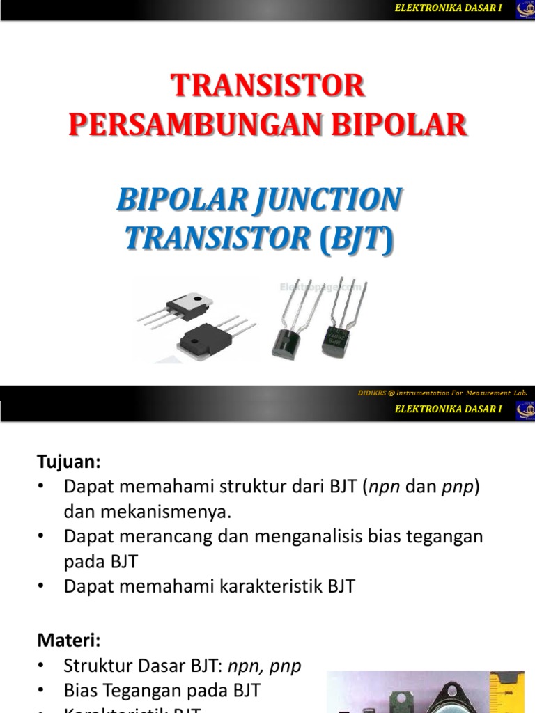 Struktur dan Analisis Transistor BJT | PDF | Sains & Matematika ...