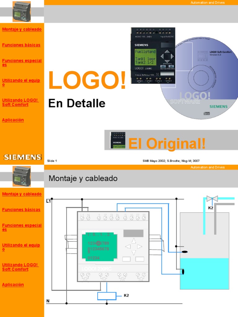 Montaje y Configuración de LOGO! | PDF | Puerta lógica | Electricidad