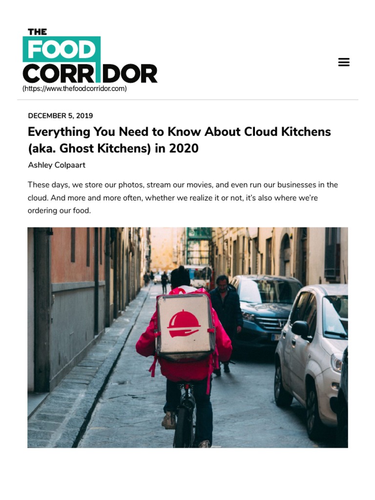 Everything You Need To Know About Cloud Kitchens (Aka. Ghost Kitchens ...