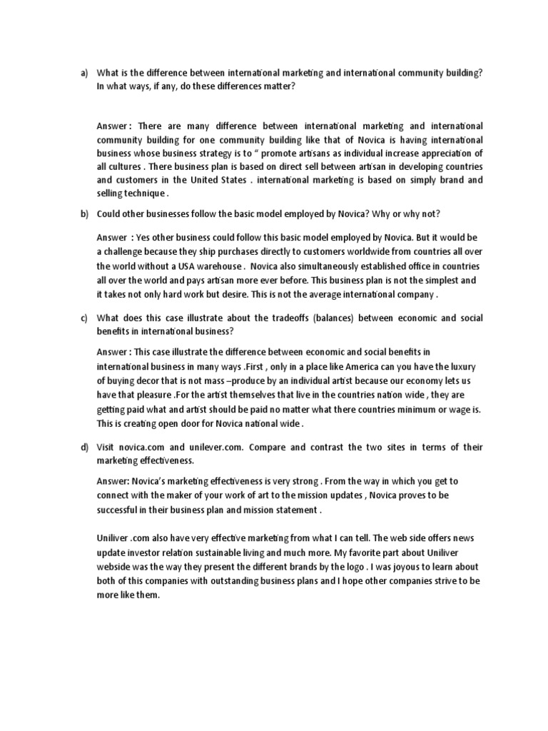 Case Study Answer | PDF | Marketing | Brand