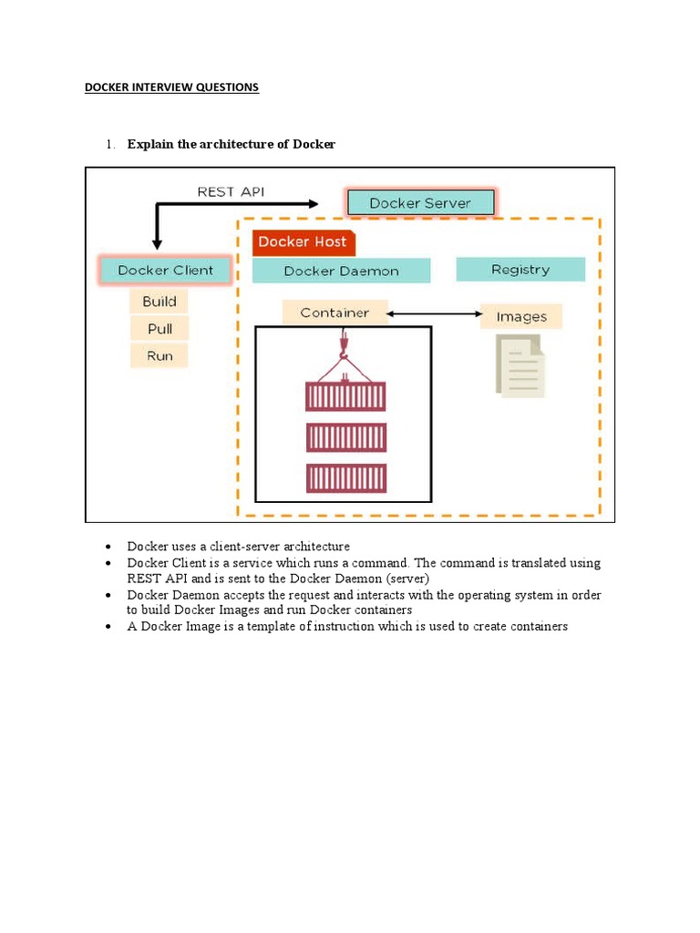 Docker Interview Questions Pdf Command Line Interface Application Programming Interface