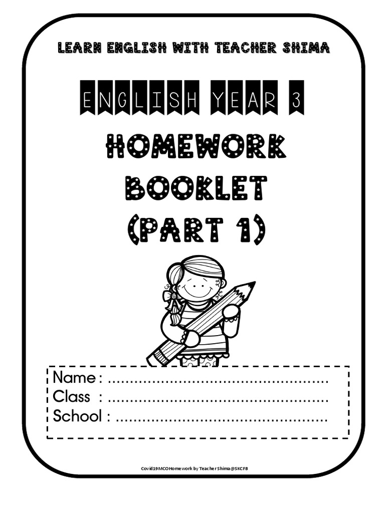 Year 3 English Homework Activities | PDF
