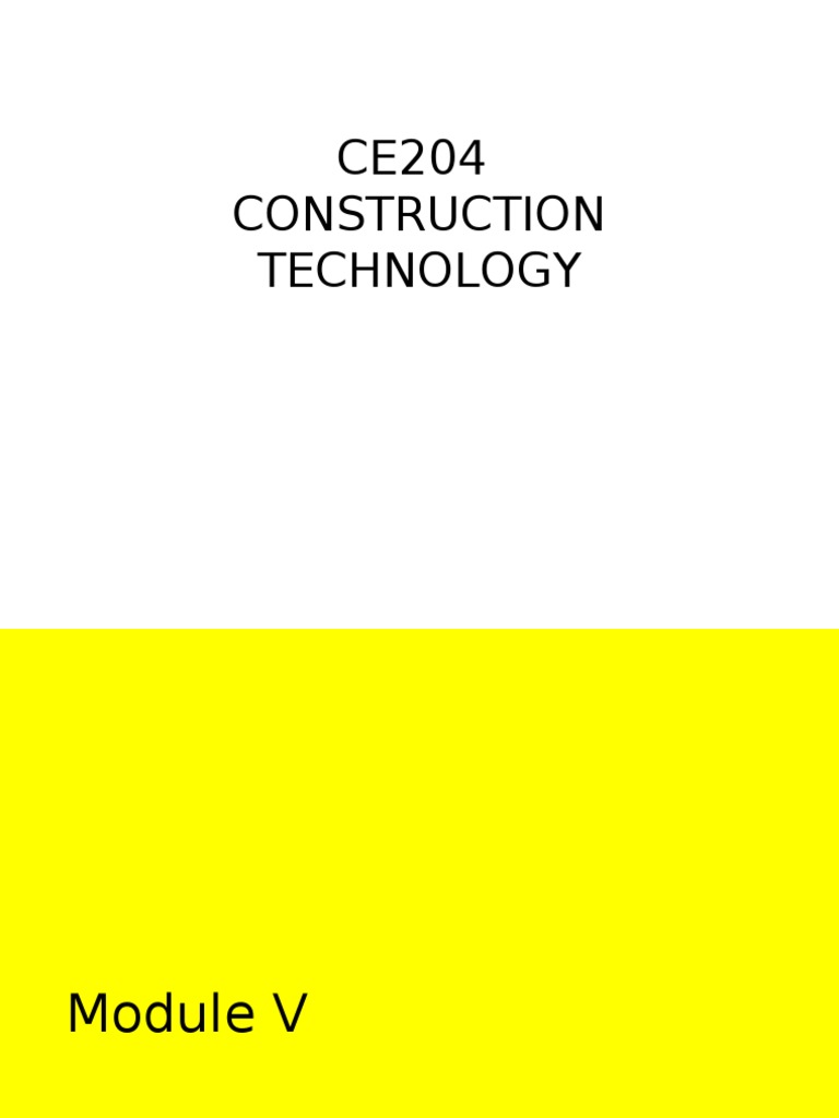 Construction Technology Module 5-6 | PDF | Framing (Construction) | Wall