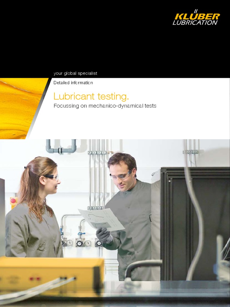 Lubricant Testing PDF | PDF | Bearing (Mechanical) | Wear