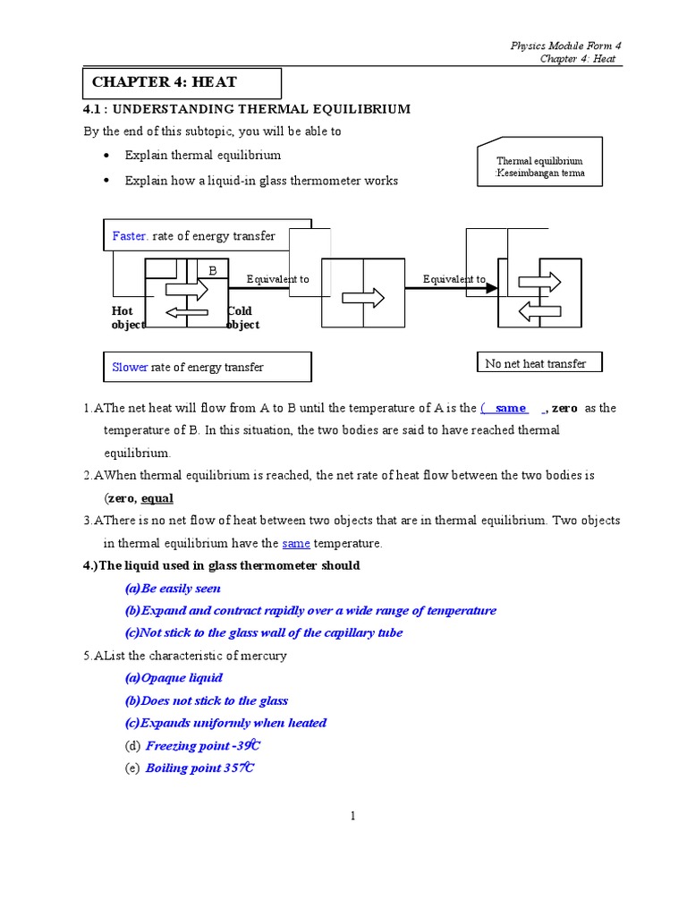 Chapter 4 Heat (Teachers Guide) | PDF | Latent Heat | Gases