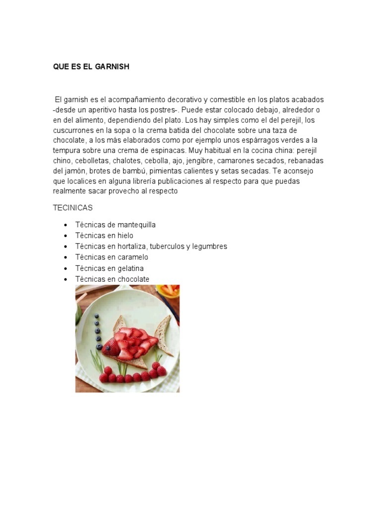 Que Es El Garnish | PDF
