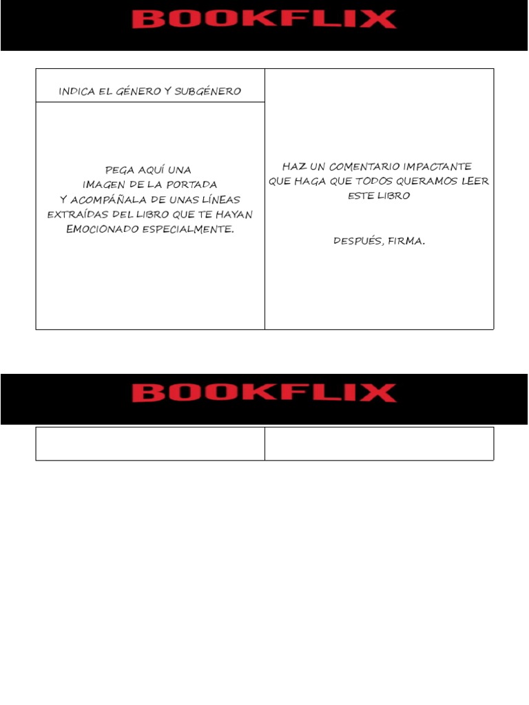Reseña Bookflix | PDF | Juegos y actividades