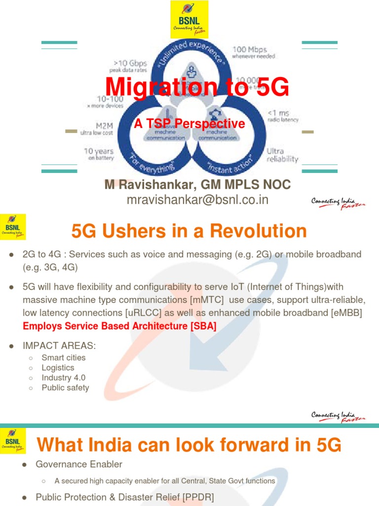 Migration To 5G - A TSP Perspective | PDF | 4 G | Information And ...