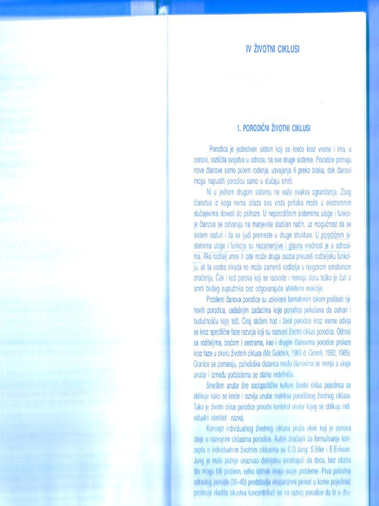 Zivotni Ciklus Porodice | PDF