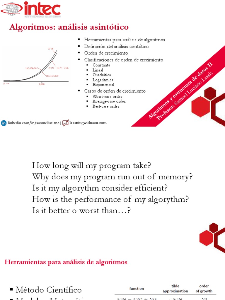 Analisis Algoritmos | PDF | Logaritmo | Algoritmos