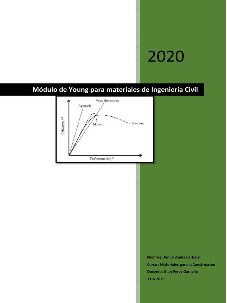 mODULO DE yOUNG | PDF | El módulo de Young | Elasticidad (Física)