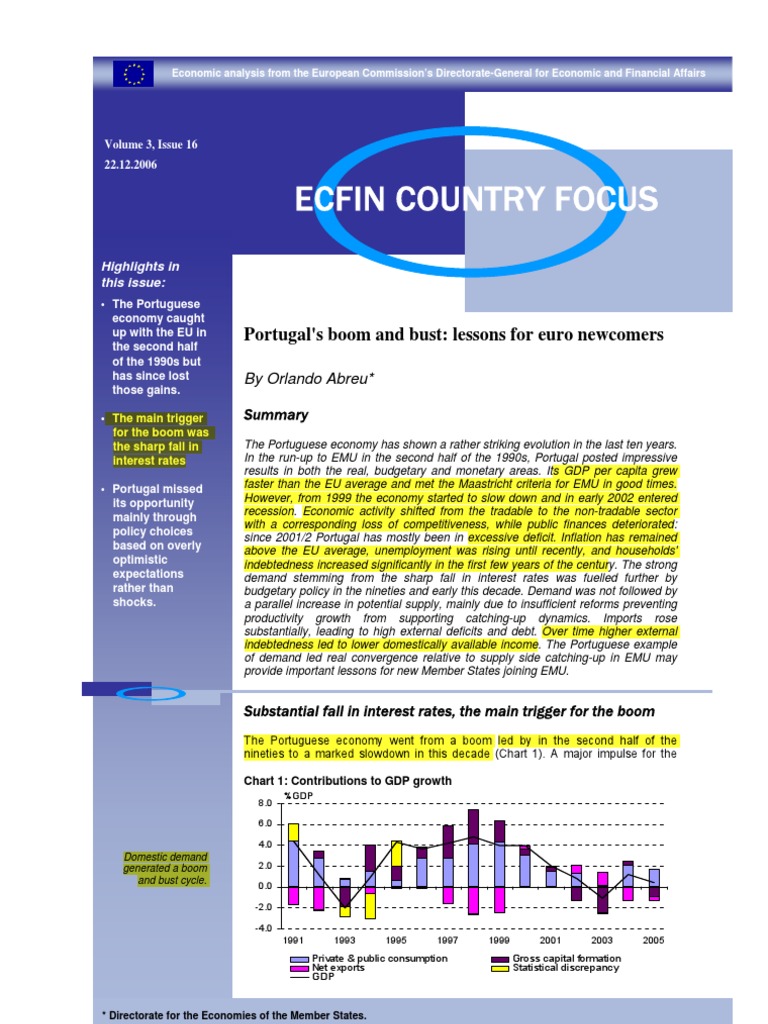 Ecfin Portugal Boom | PDF | Business Cycle | Fiscal Policy
