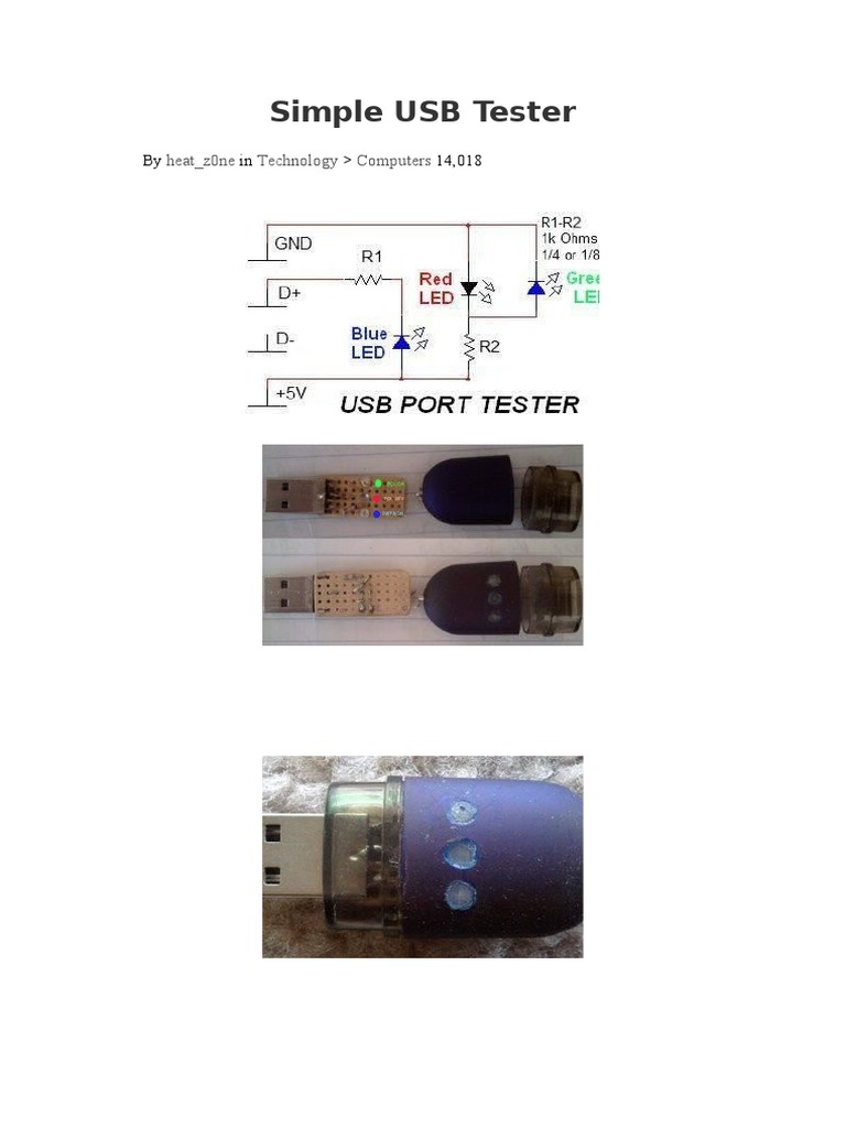 Simple USB Tester: by in 14,018 | PDF