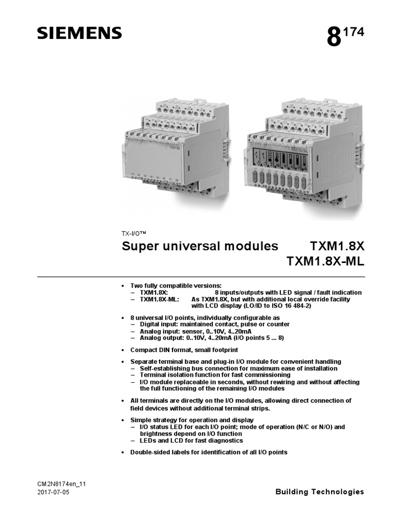 Super Universal Modules TXM1.8X PDF | PDF | Power Supply | Programmable ...