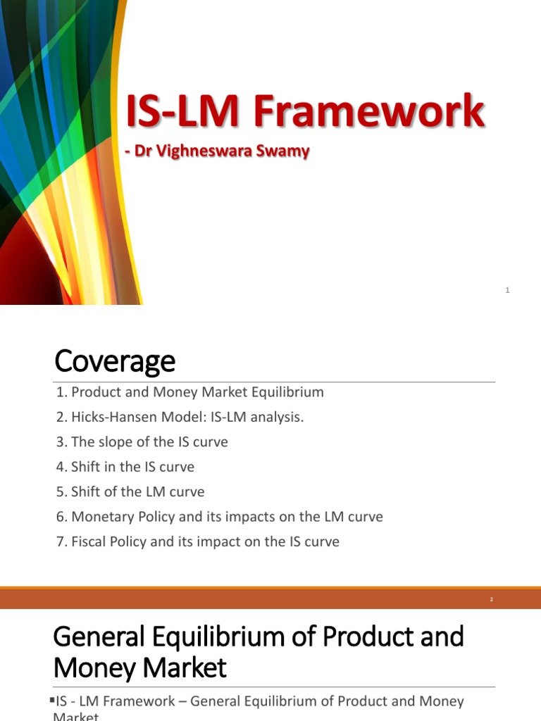 IS-LM Framework | PDF | Macroeconomics | Economic Equilibrium