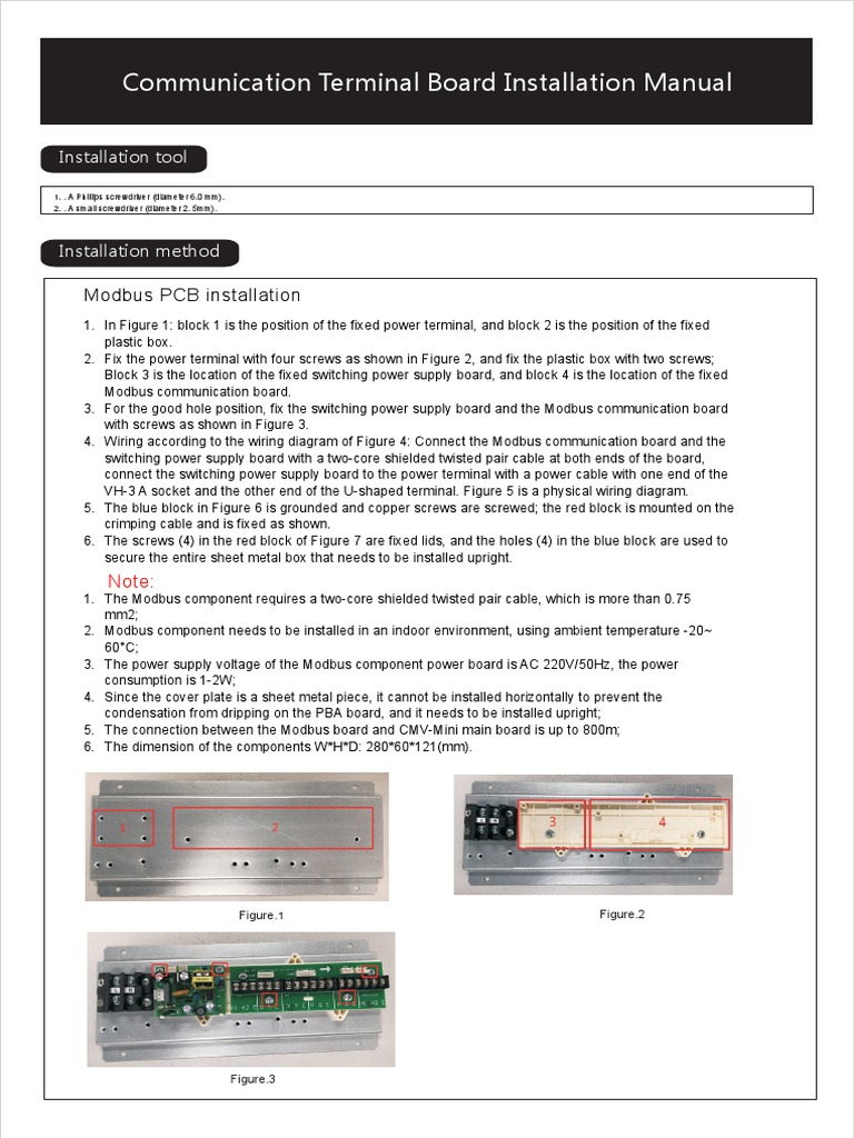 Modbus PCB Installation Guide | PDF | Electrical Connector | Electrical ...