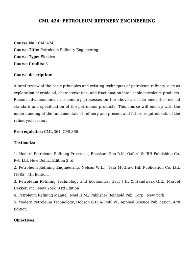 Petroleum Refinery Engineering | PDF | Oil Refinery | Petroleum