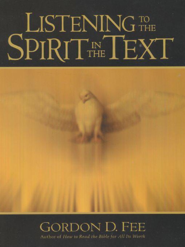 Listening To The Spirit in The Text | PDF | Exegesis | Paul The Apostle