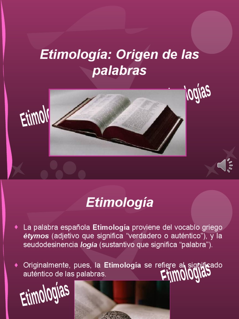 La Etimología 1 | PDF