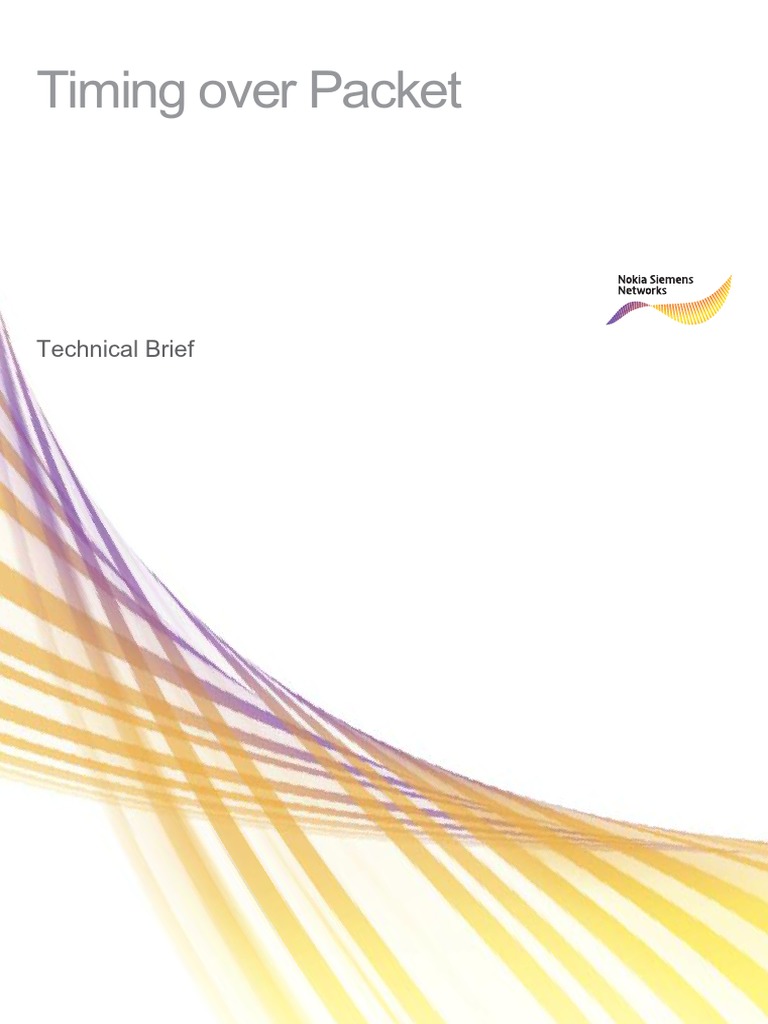 Timing Over Packet: Technical Brief | PDF | Lte (Telecommunication ...