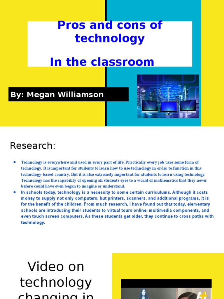 Classroom Tech: Pros and Cons | PDF | Multimedia | Classroom
