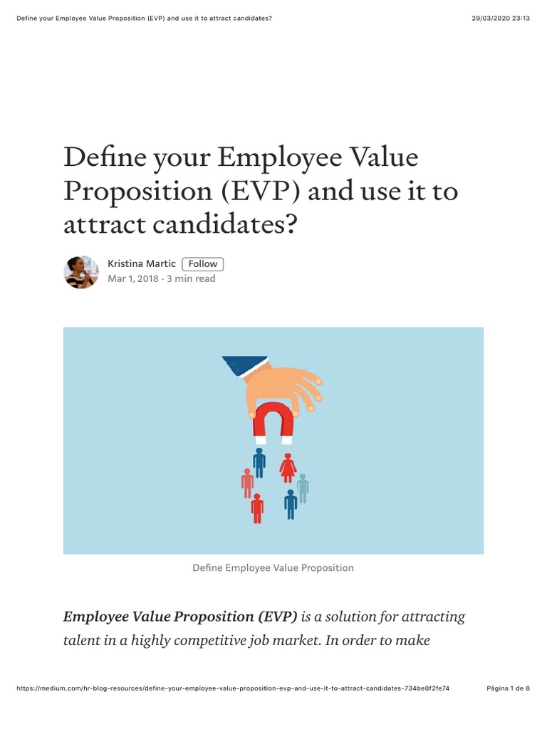 Define Your Employee Value Proposition (EVP) and Use It To Attract ...