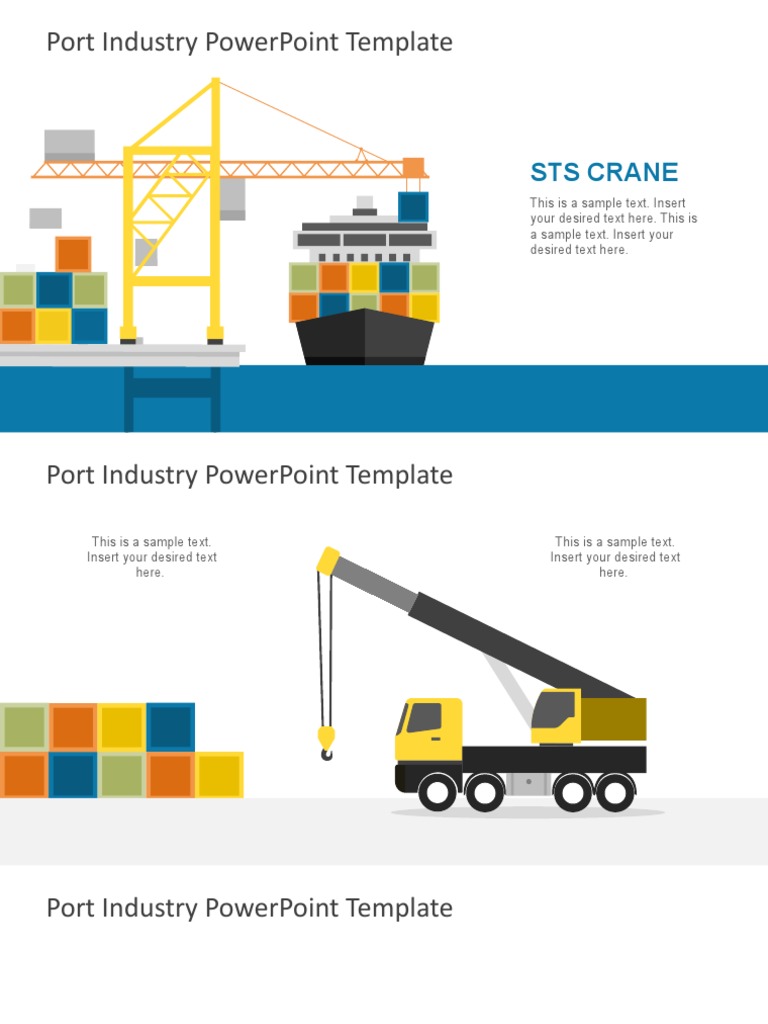 Port Industry PowerPoint Template | PDF