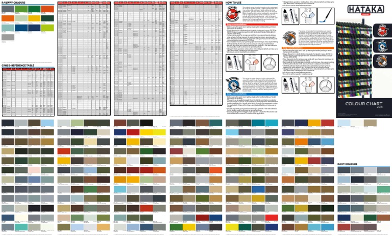 Hataka Hobby Colour Chart X Ref Table 2018 - Light 1 PDF | PDF | Vision ...