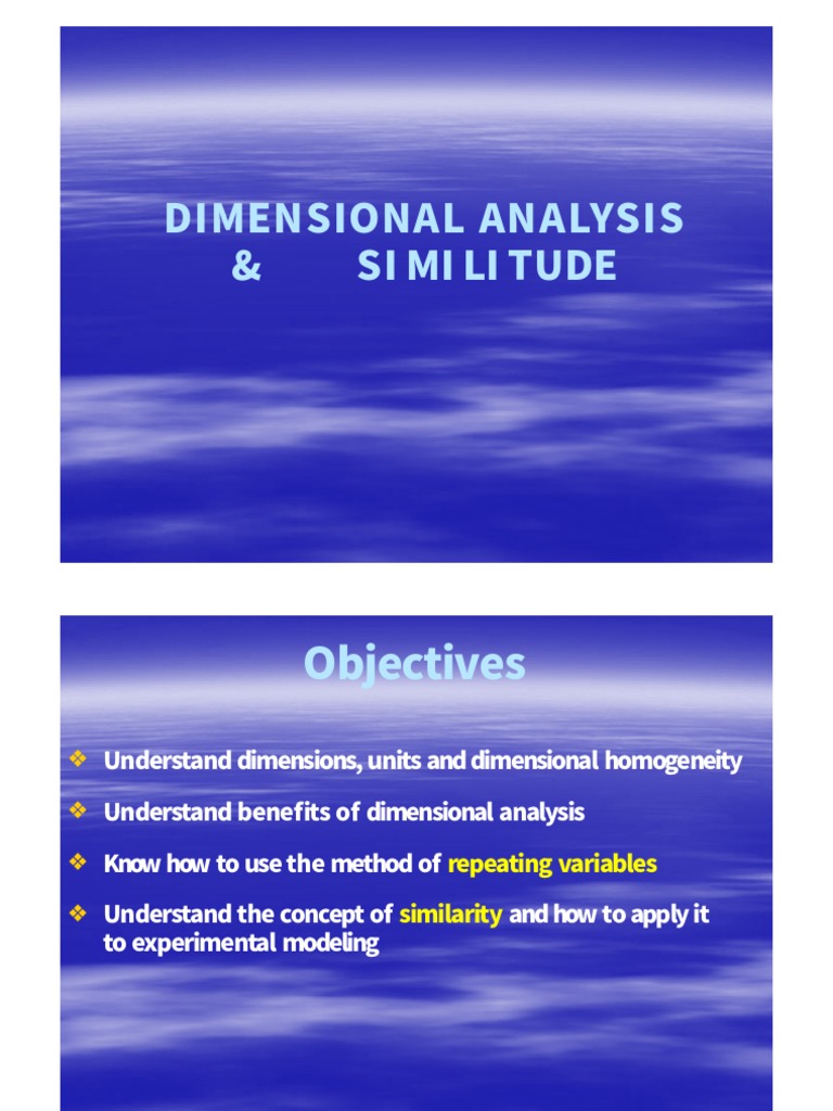 Dimensional Analysis and Modeling | PDF | Fluid Dynamics | Continuum ...