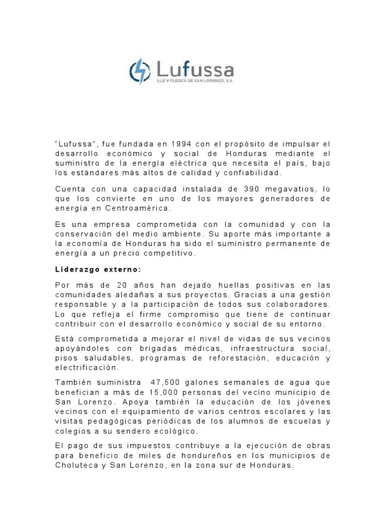 Lufussa | PDF