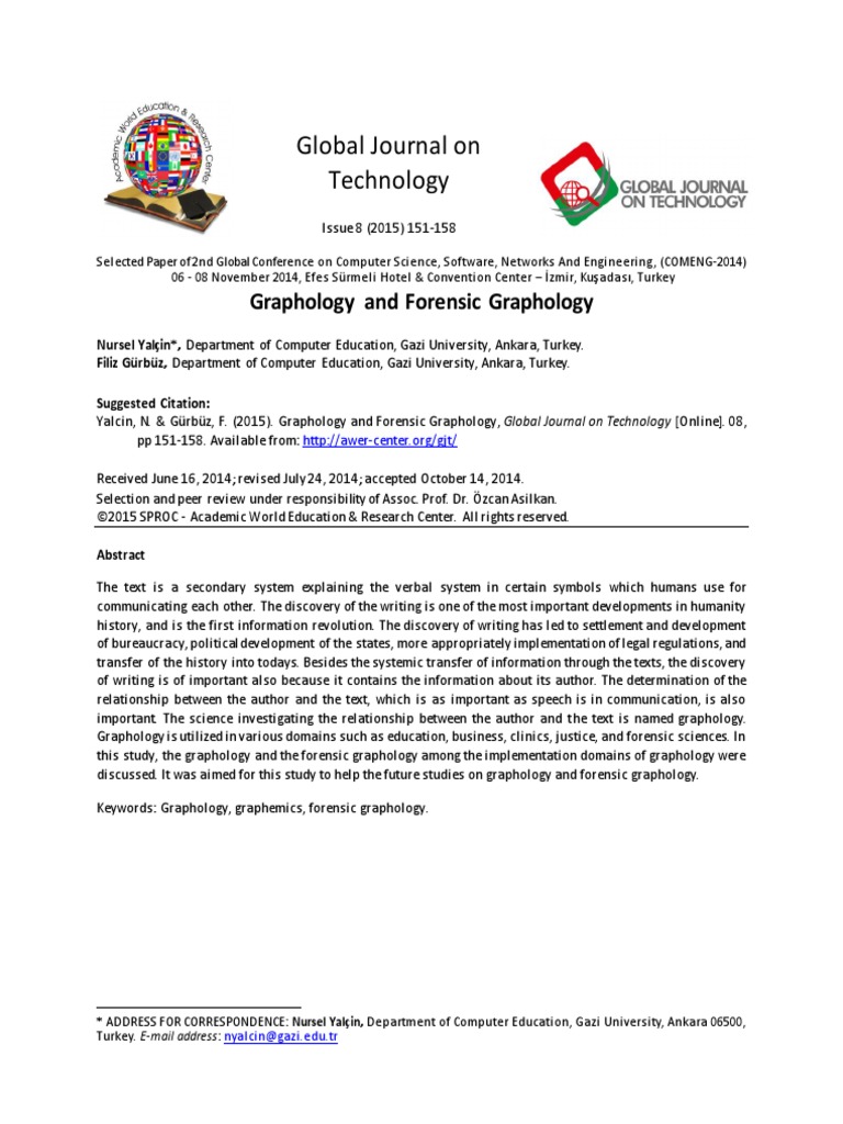 Graphology and Forensic Graphology PDF | PDF | Graphology | Forensic ...