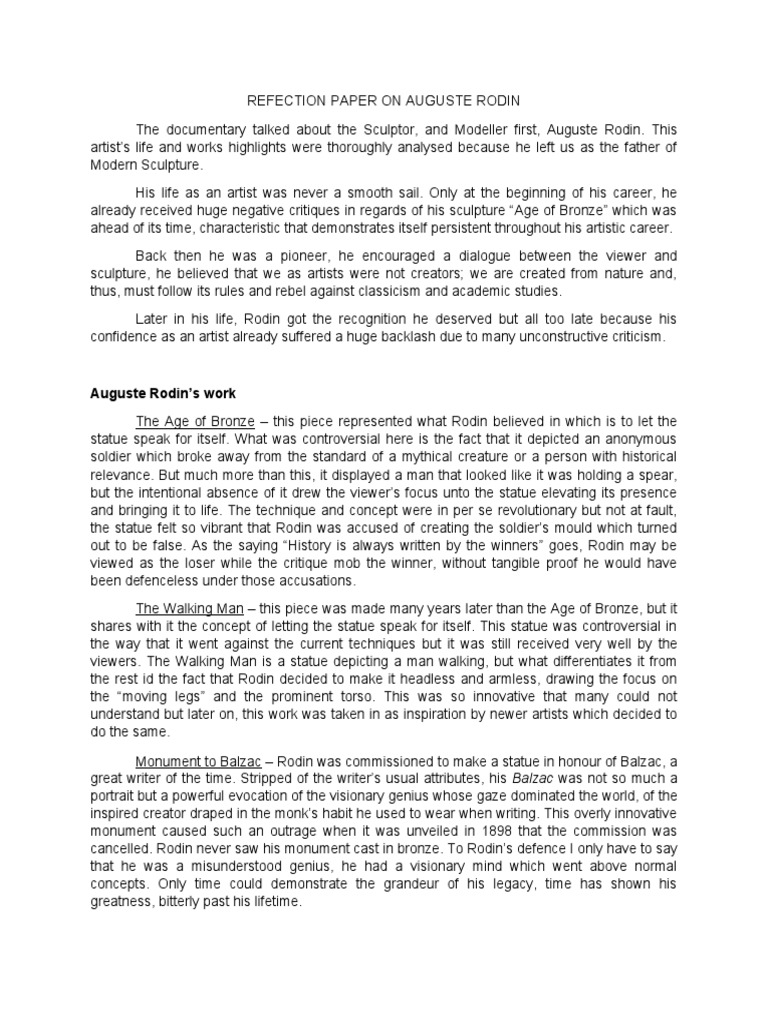 Auguste RODIN 16042020 | PDF | Sculpture