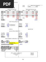 Air Draft Calculation WLTHC | PDF | Tonnage | Naval Architecture
