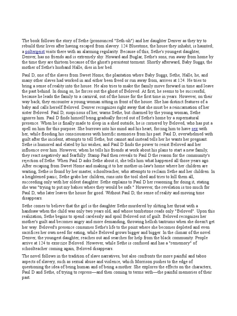 Beloved | PDF | Social Science | General Fiction