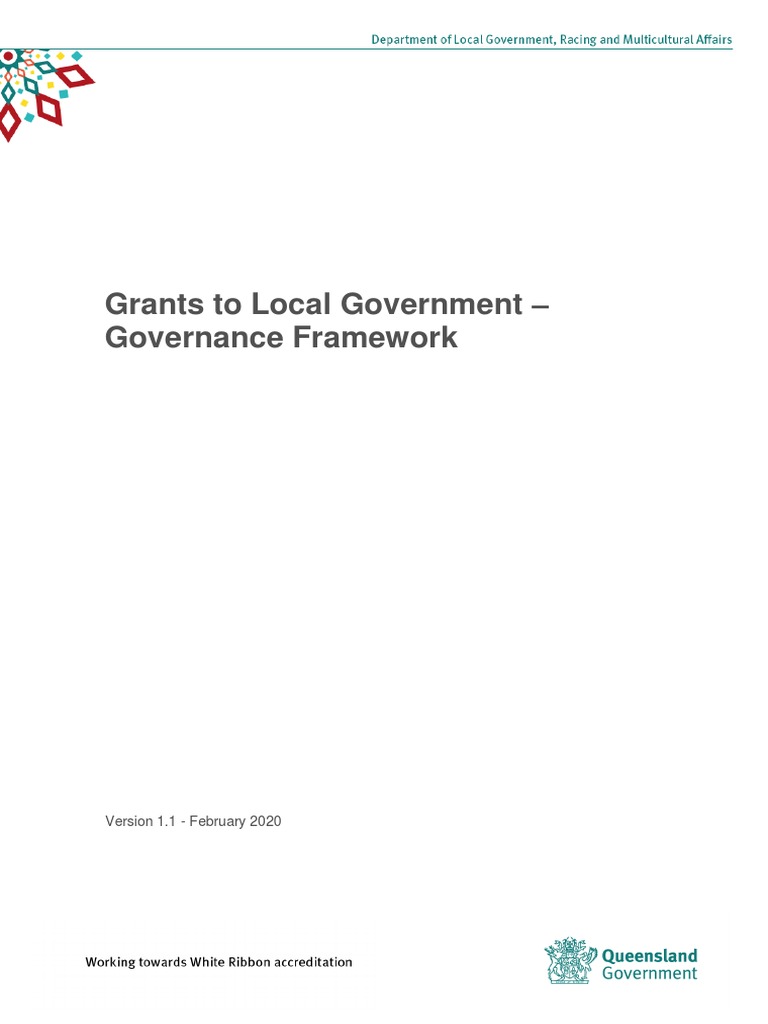 Grants To Local Government - Governance Framework: Version 1.1 ...