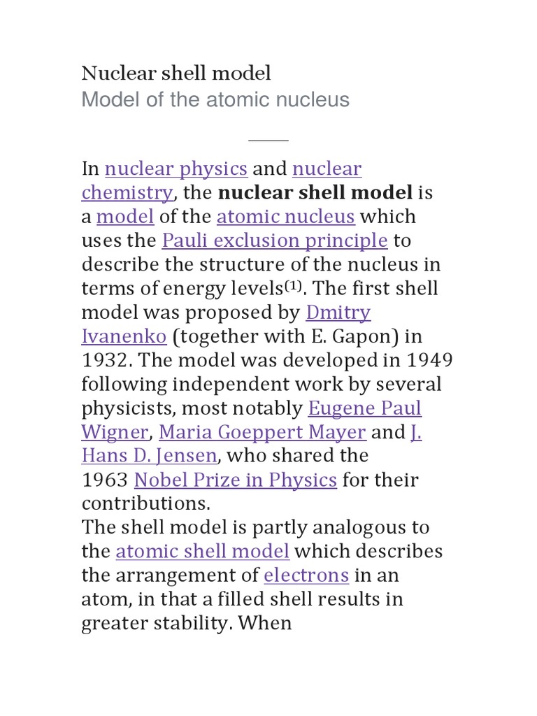 Model of The Atomic Nucleus | PDF | Atomic Nucleus | Nuclear Physics