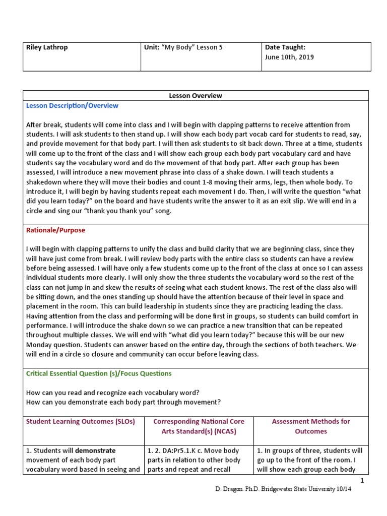 Unit 1 Lesson 5 | PDF | Vocabulary | Lesson Plan