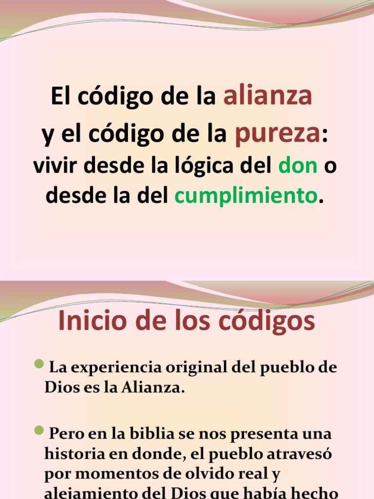Codigos Alianza y Pureza | PDF | Amor | Perdón