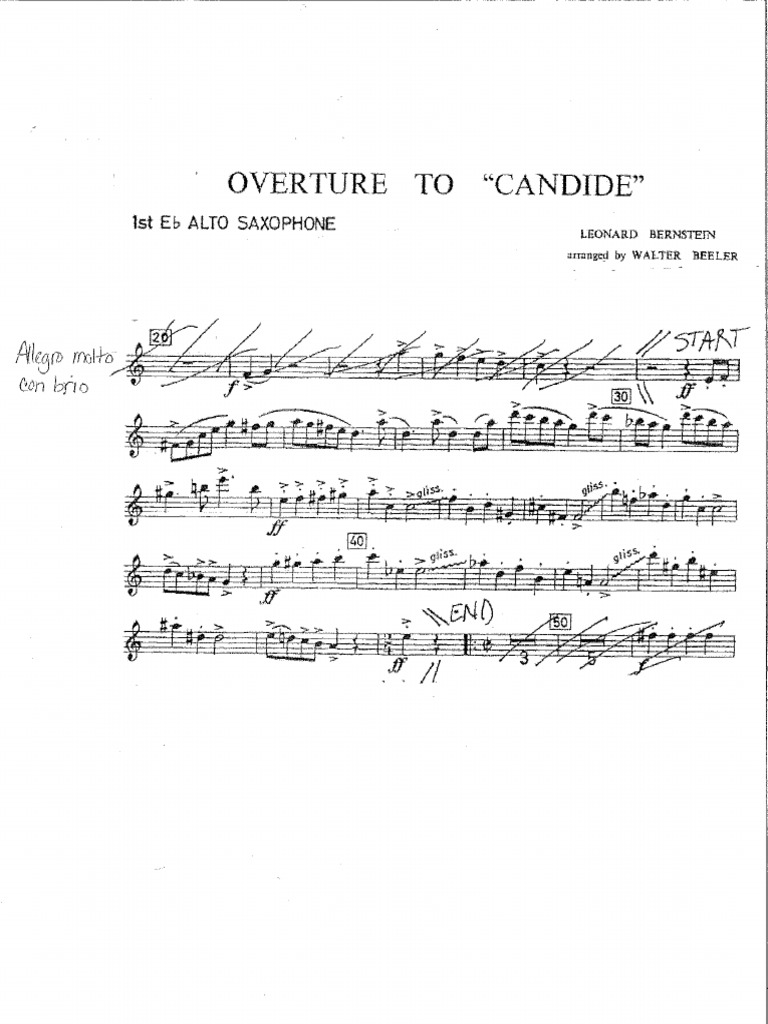 Overture Candide Alto Sax | PDF