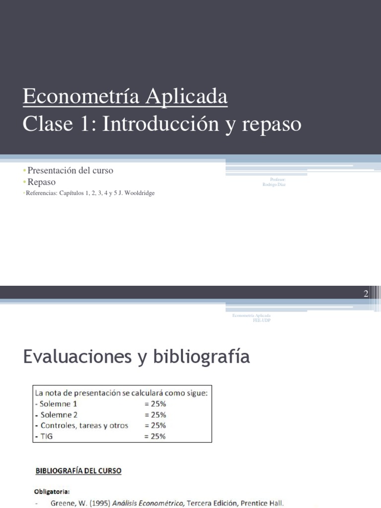 Econometría Aplicada.pdf | PDF | Econometría | Distribución normal