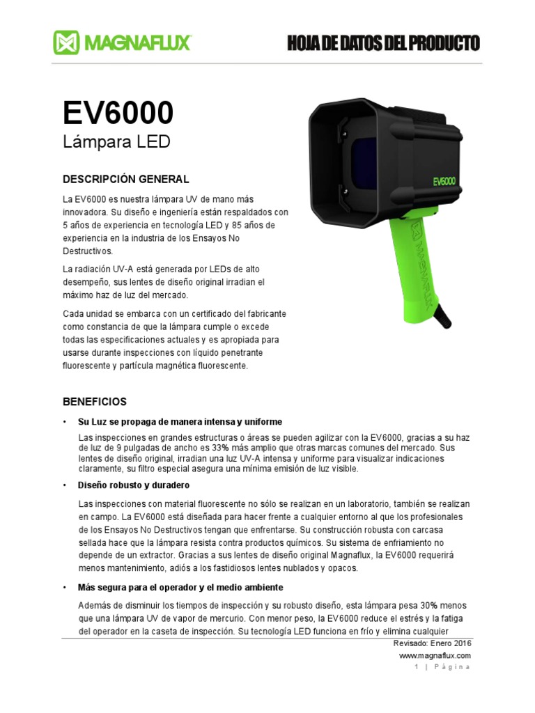 Luminaria Led UV EV6000 | PDF | Ultravioleta | Diodo emisor de luz